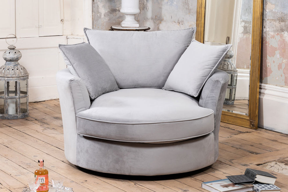 Juno velvet cuddle chair – Next Day Sofas